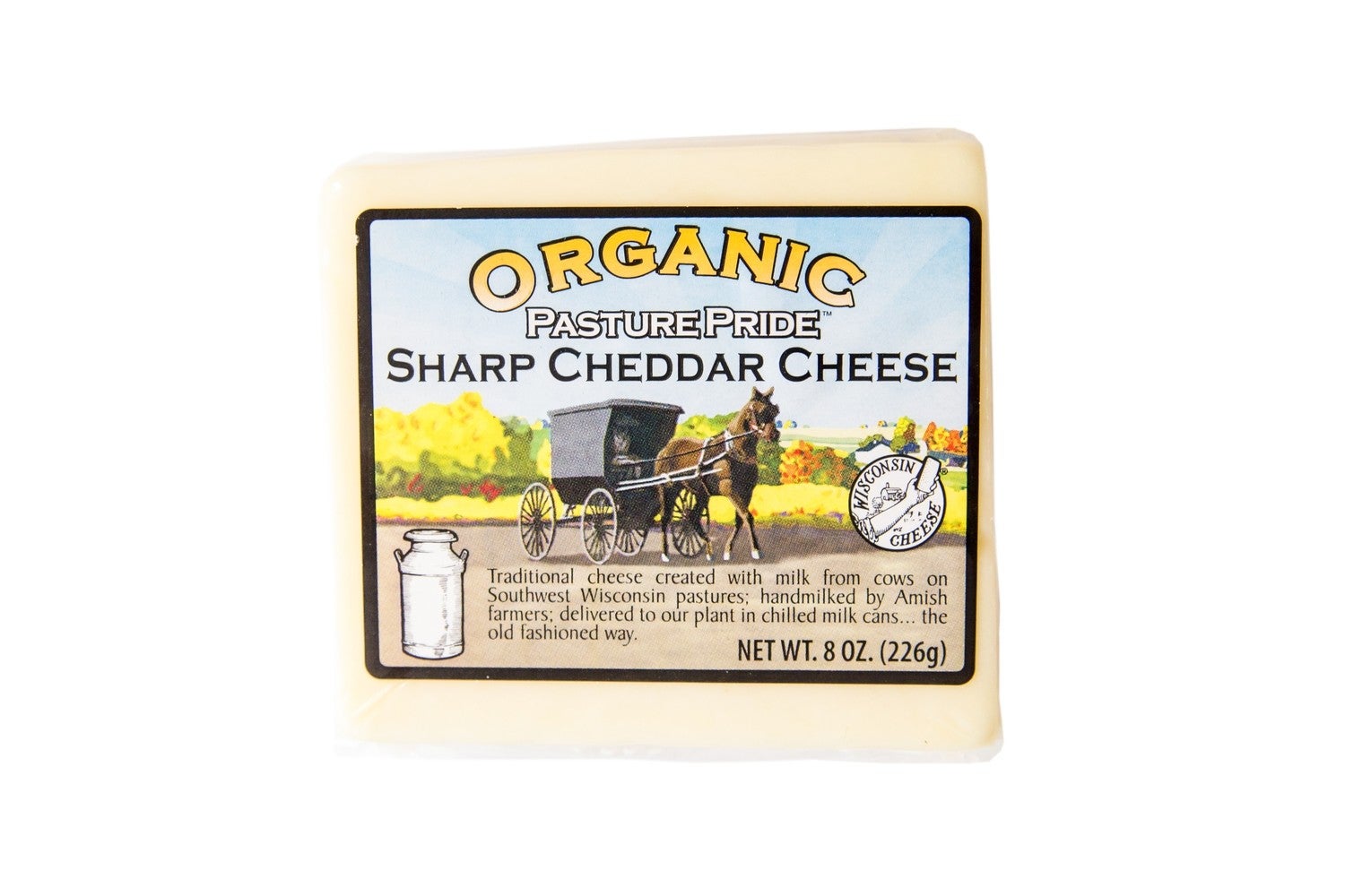 Organic Sharp Cheddar Cheese | Pasture Pride Cheese