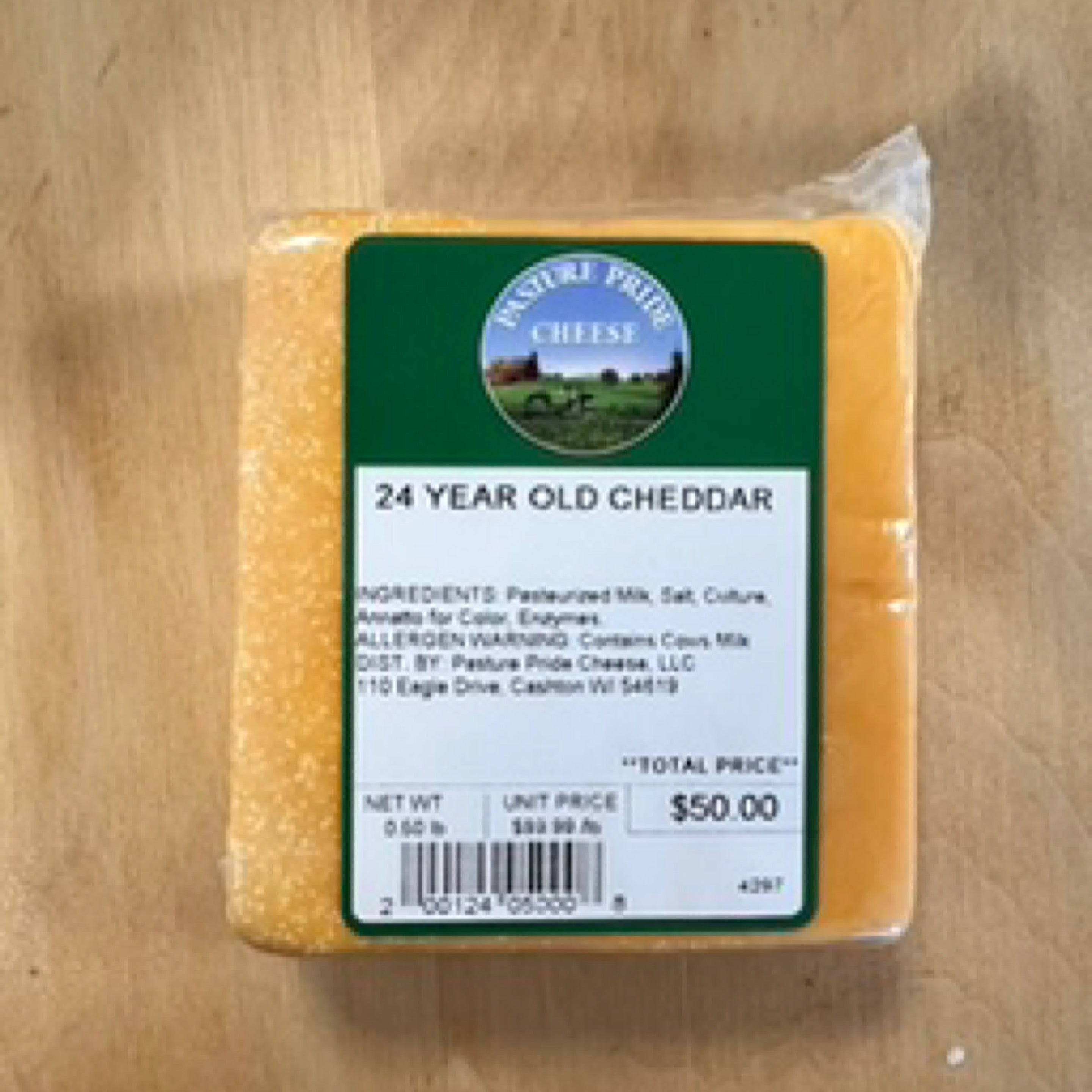 24-Year-Old Cheddar | Pasture Pride Cheese