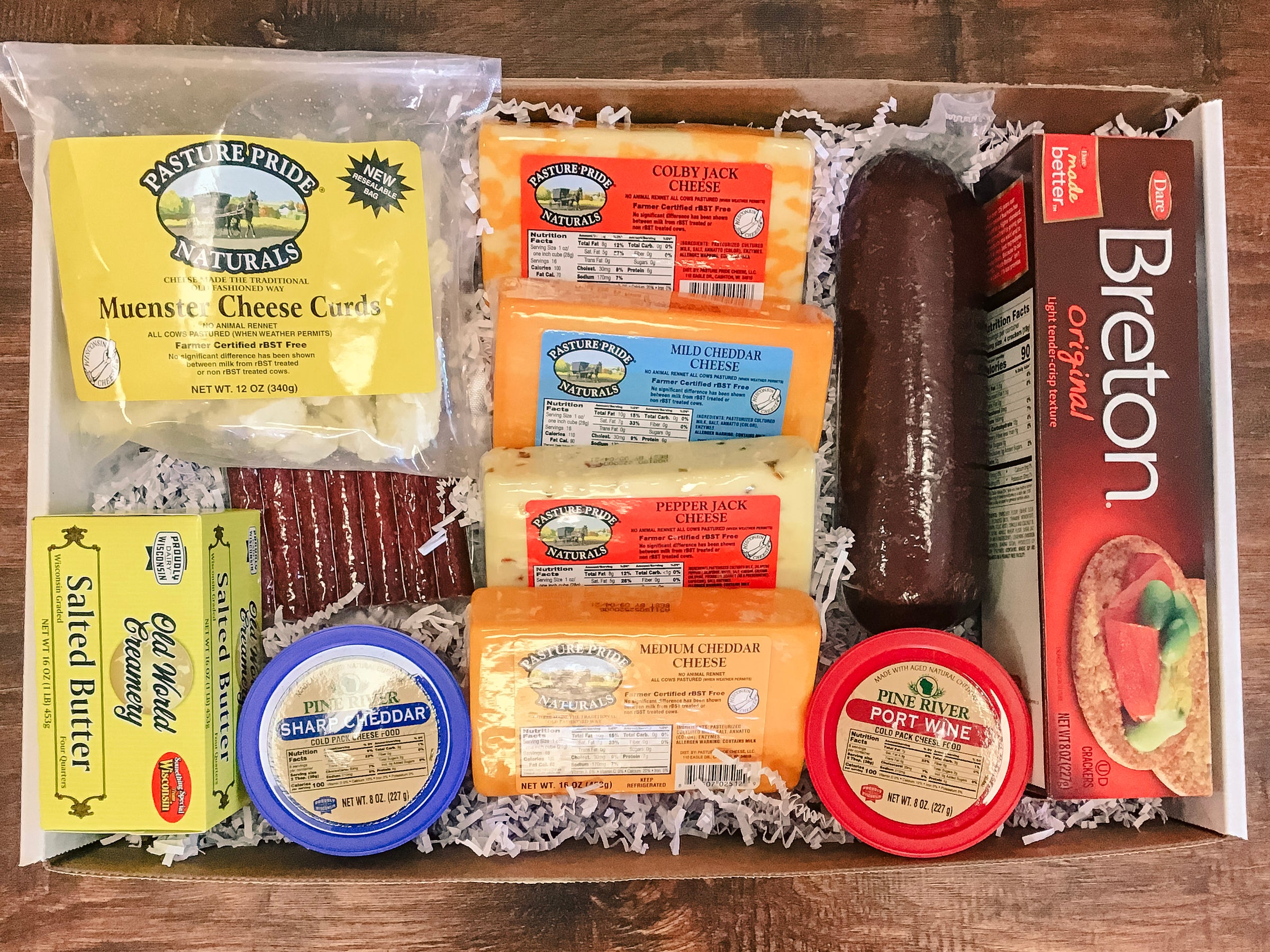 Wisconsin Sausage And Cheese Gift Box Farm To Table Artisan, 45% OFF