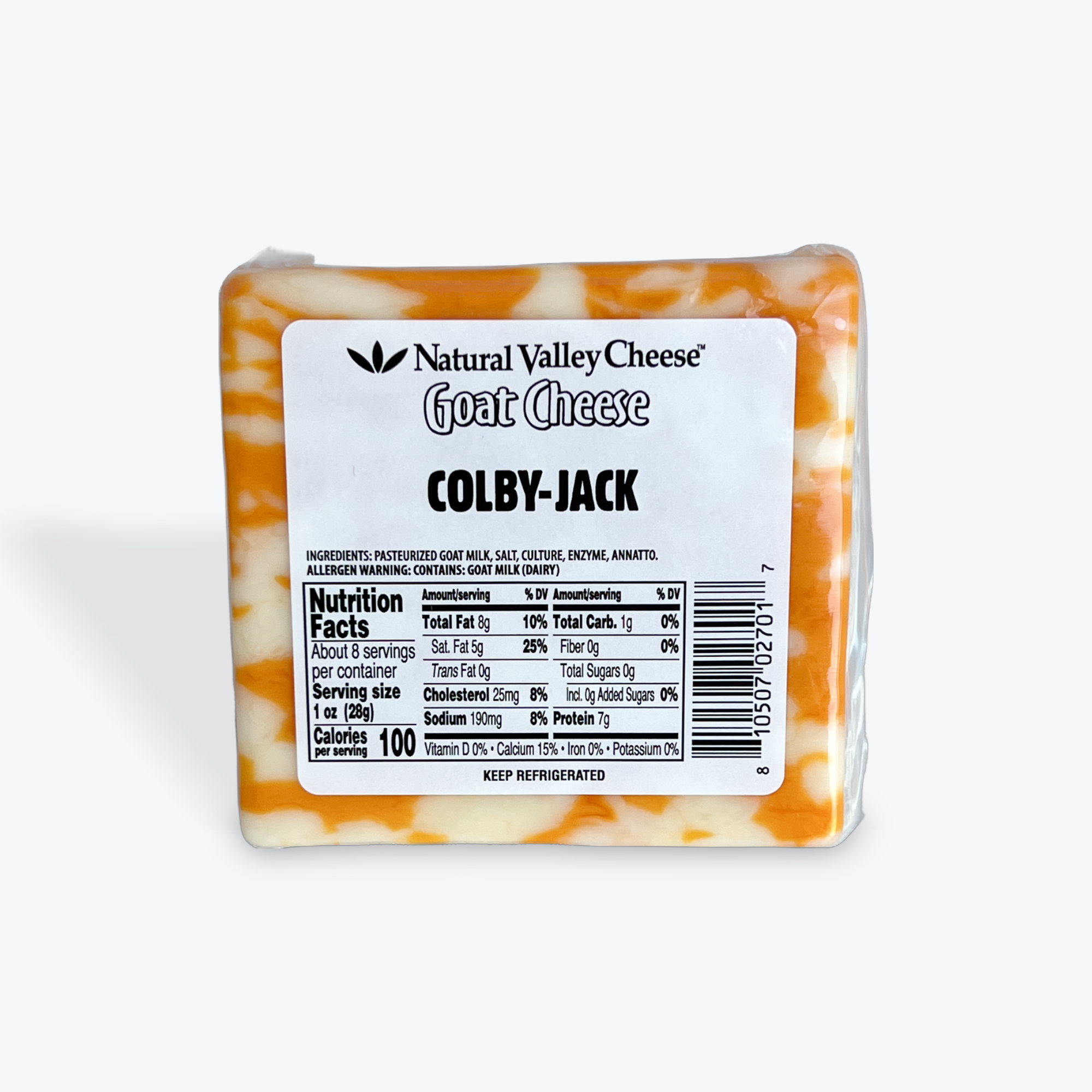 Goat Colby Jack 8oz | Pasture Pride Cheese