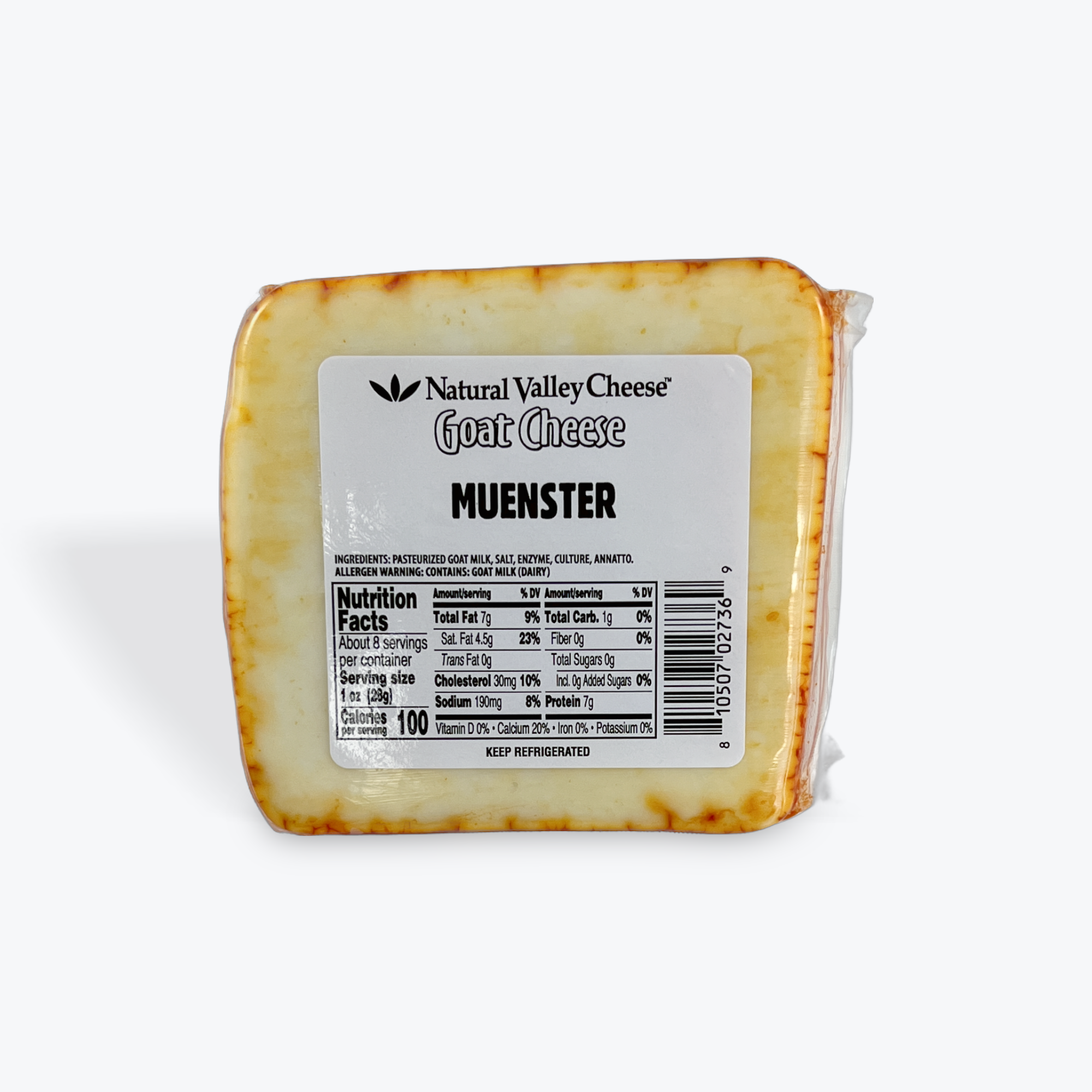 Goat Muenster 8oz | Pasture Pride Cheese