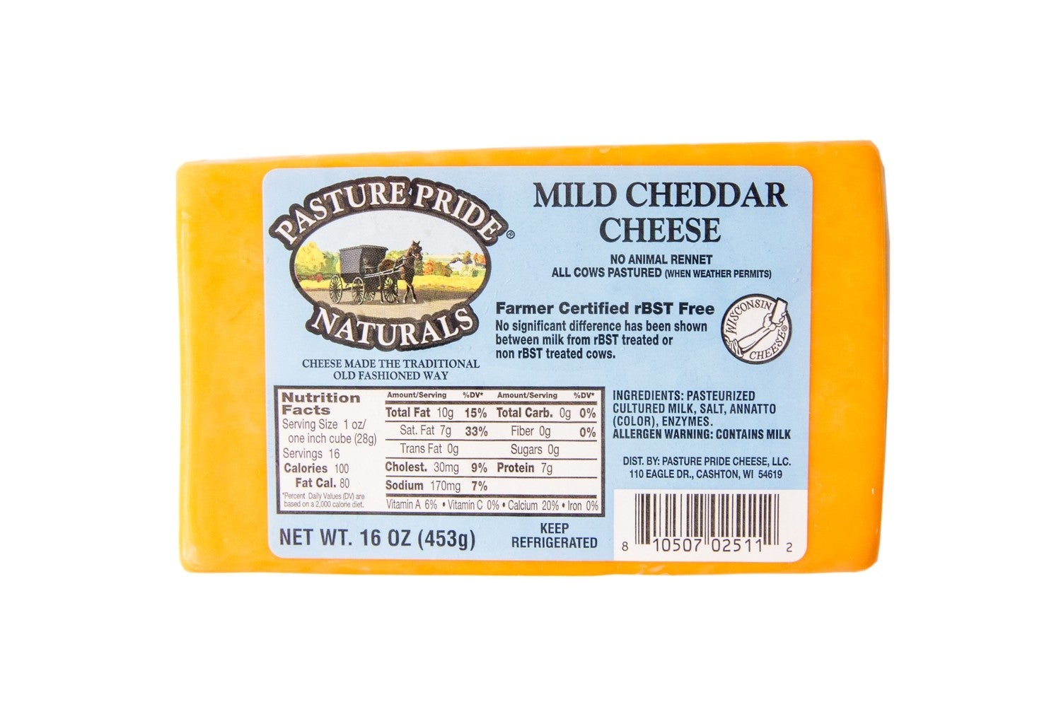 Mild Cheddar | Pasture Pride Cheese