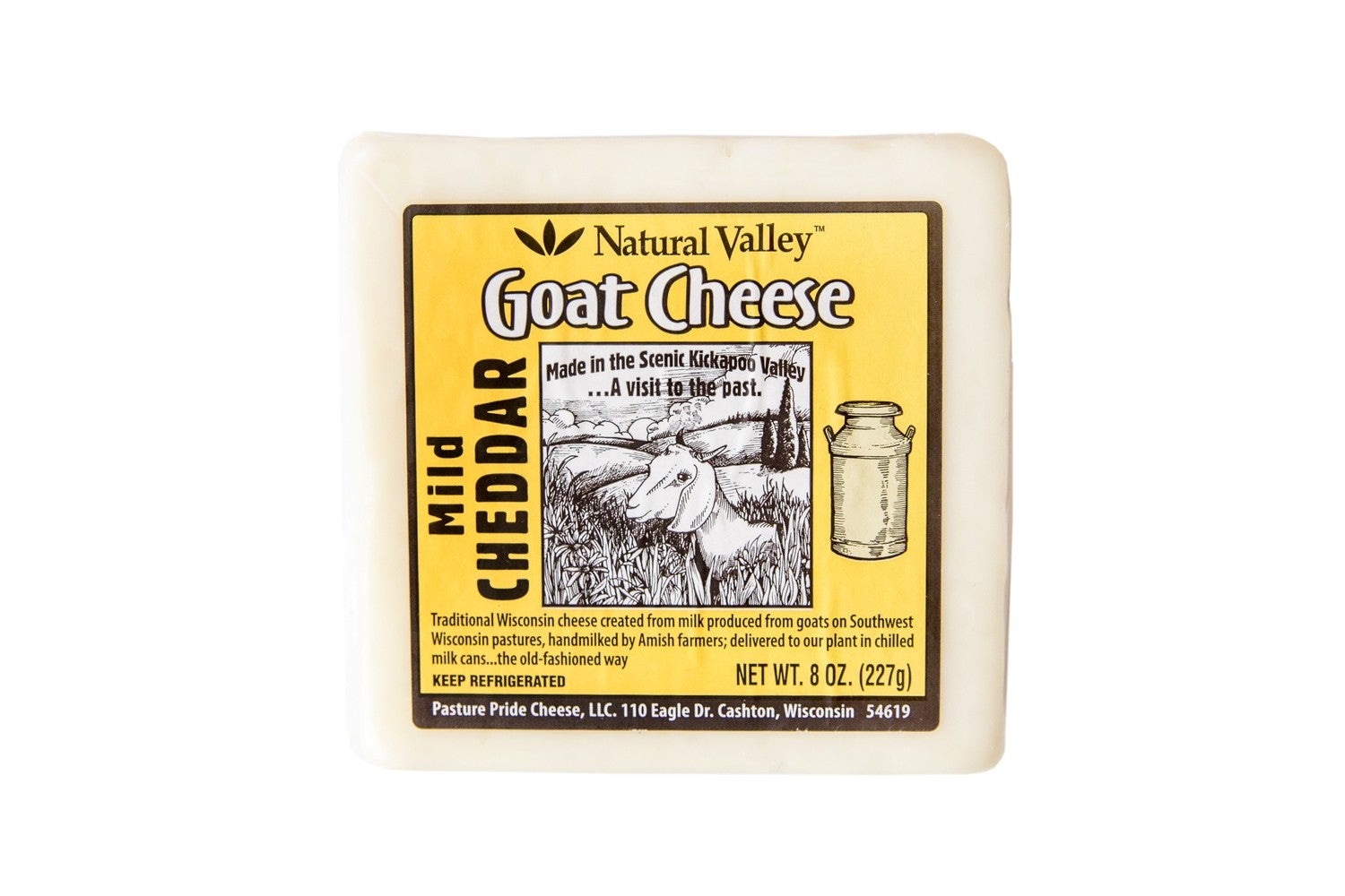 Goat Mild Cheddar 8oz | Pasture Pride Cheese