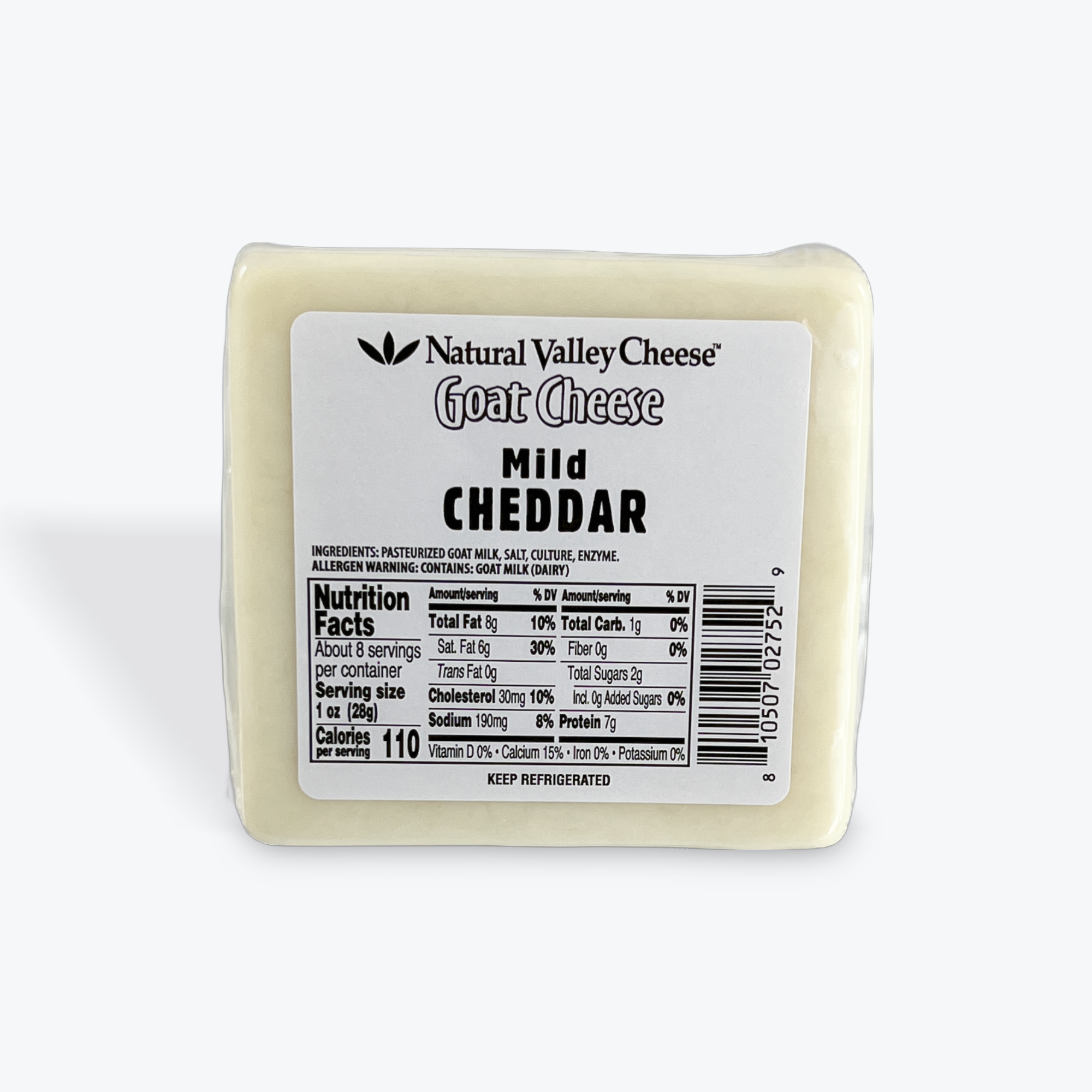 Goat Mild Cheddar 8oz | Pasture Pride Cheese